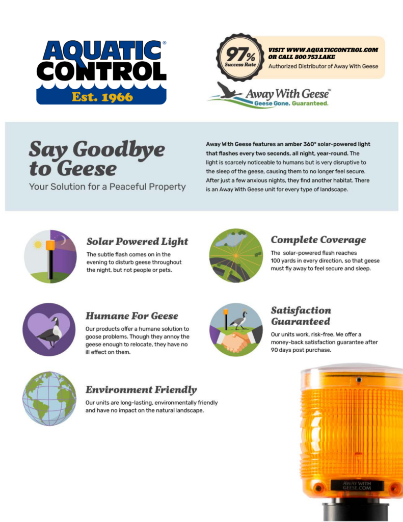 Away With Geese Light - Aquatic Control